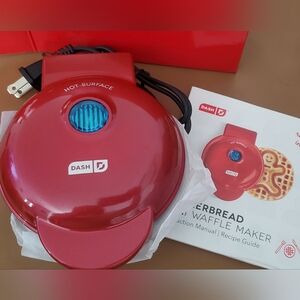 Dash | Kitchen | New Dash Mini Waffle Maker Gingerbread Man | Poshmark